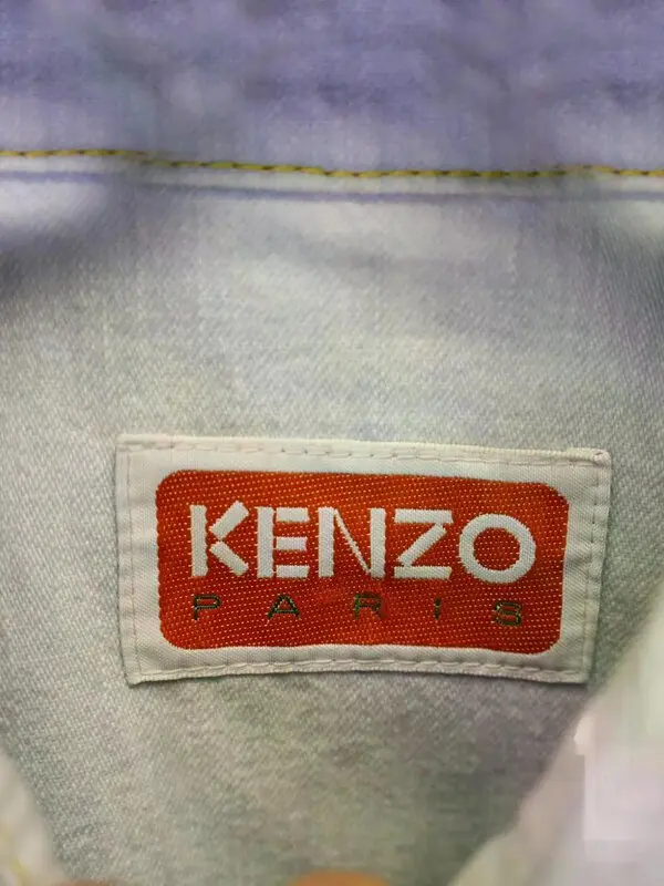 Kenzo Logo-embroidered Denim Shirt
