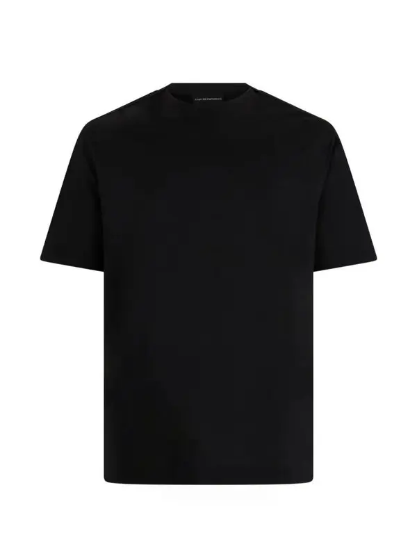 Emporio Armani Jersey T-shirt With Micro Eagle Embroidery