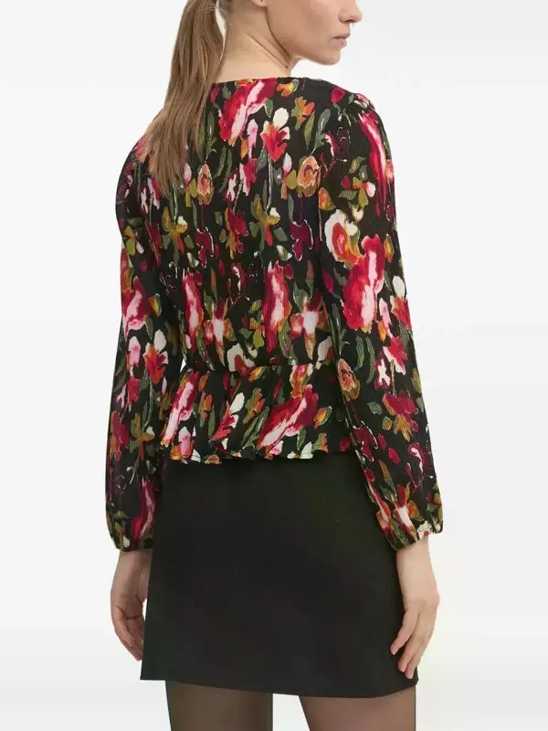Desigual Floral V-neck Blouse