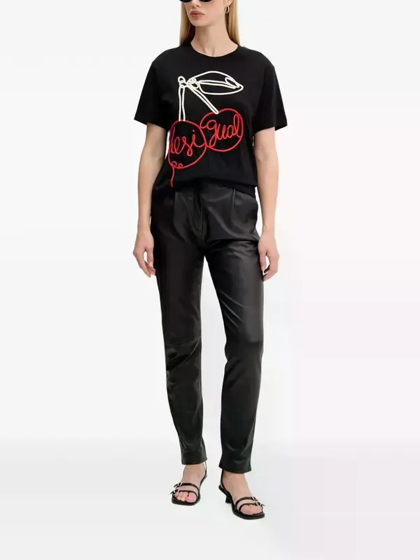 Desigual Cherry-embroidered T-shirt