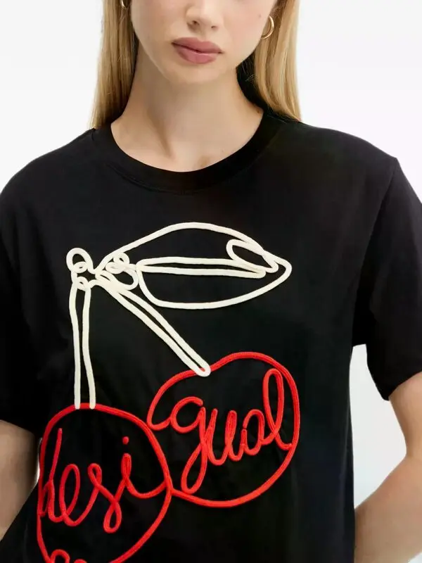 Desigual Cherry-embroidered T-shirt