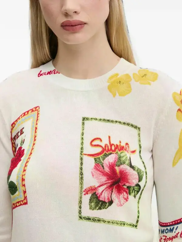 Desigual Floral-print Sweater