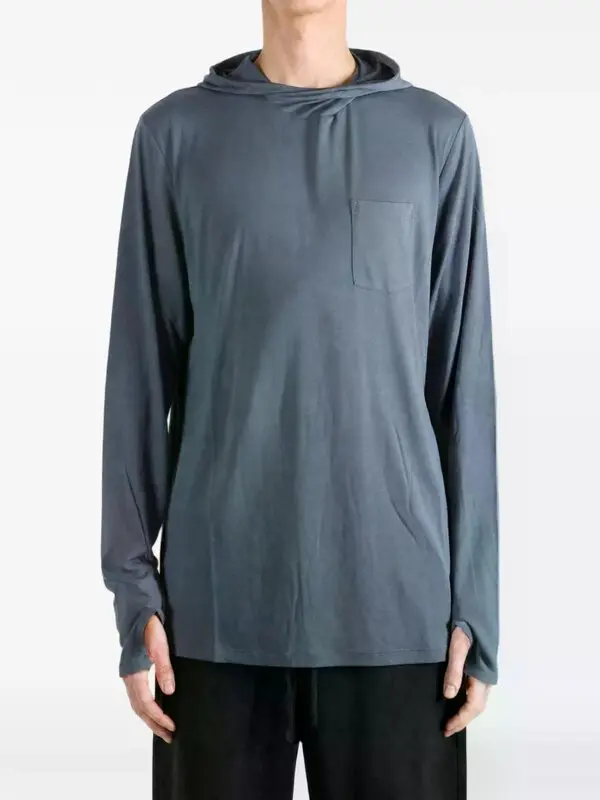 FREE FLY Pocket-detail Long-sleeve Hoodie