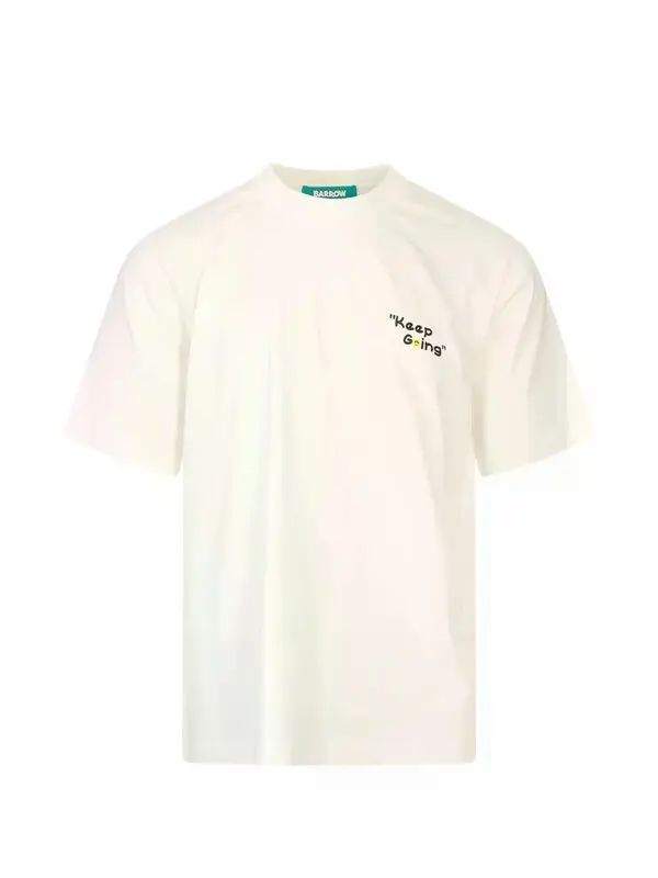 BARROW Keep Going Teddy-bear Print T-shirt