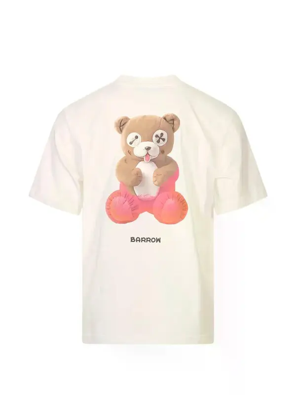 BARROW Keep Going Teddy-bear Print T-shirt