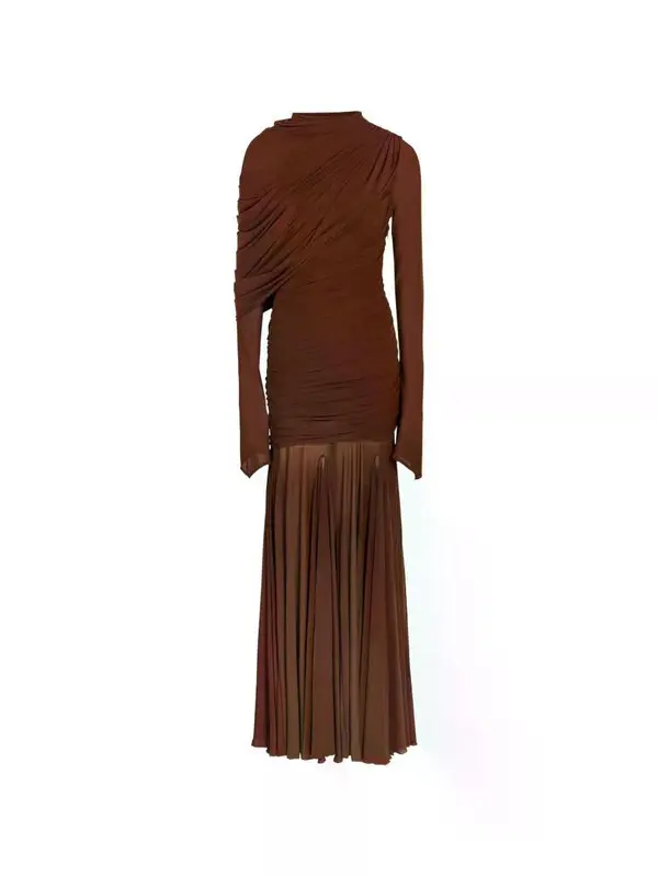 DEME Oakland Ruched Draped Maxi Dress