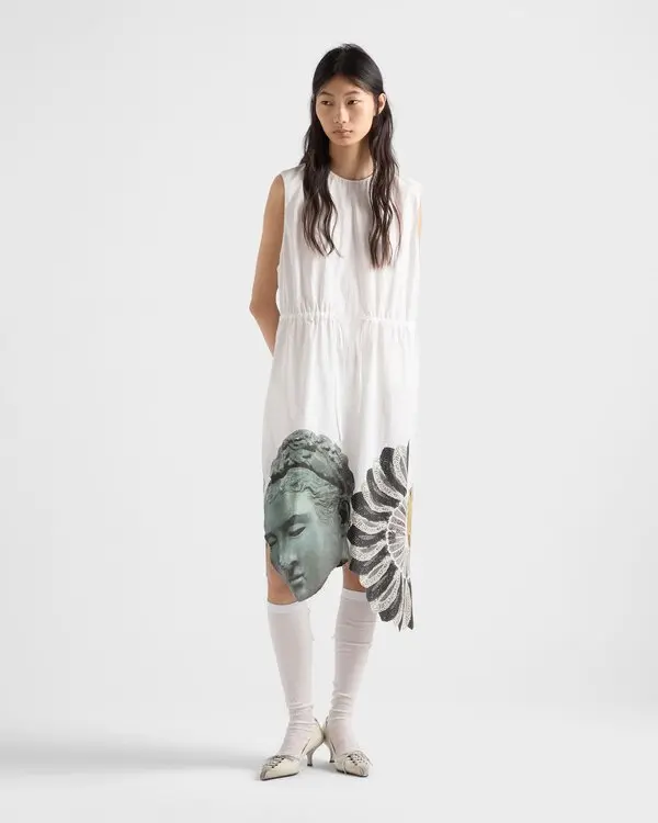 Prada Printed Compact Fabric Dress