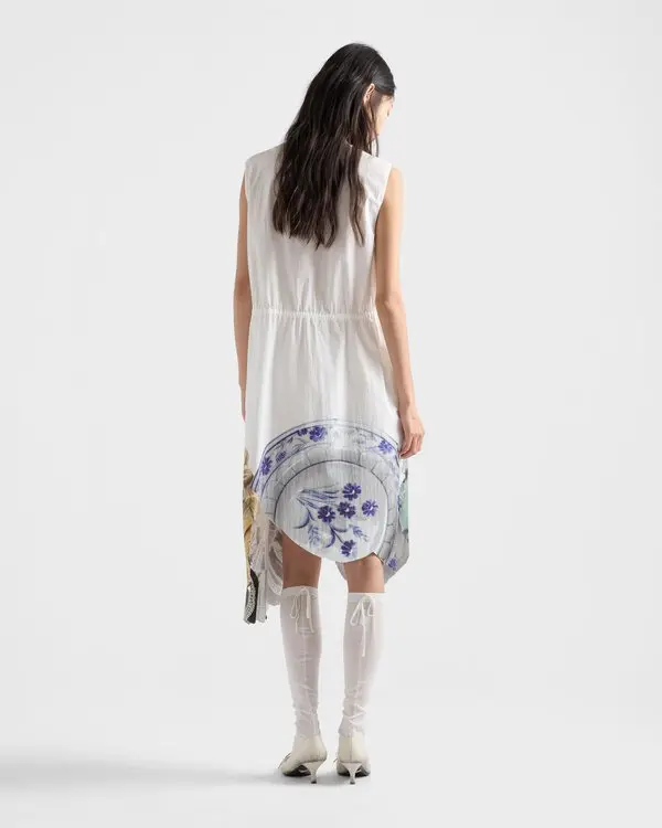 Prada Printed Compact Fabric Dress