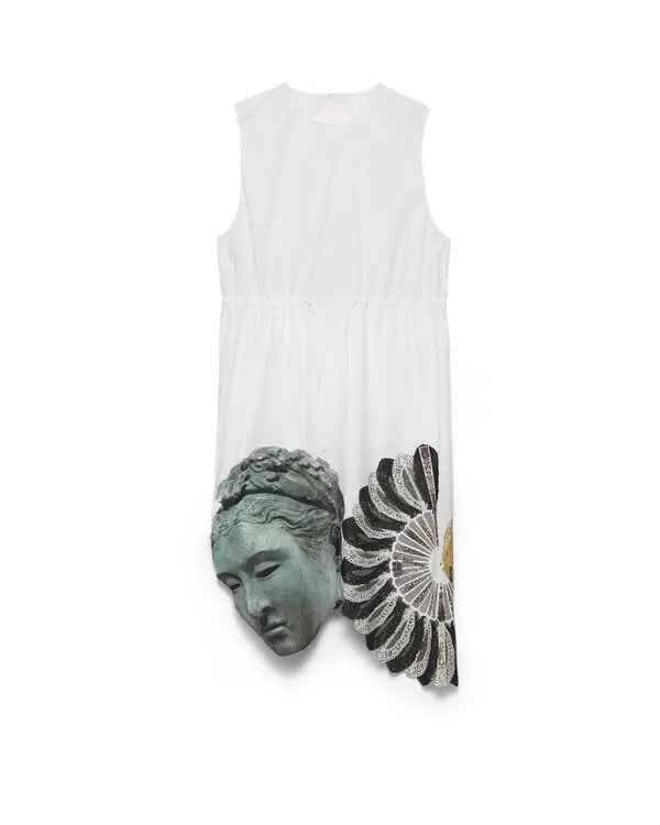 Prada Printed Compact Fabric Dress