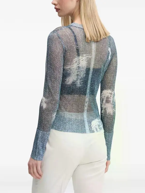 Desigual Denim-effect Long-sleeve Top