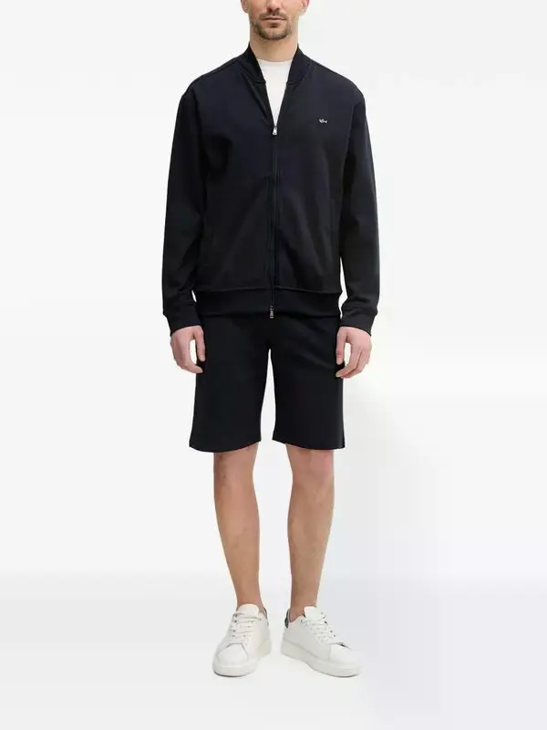 Paul & Shark Logo-plaque Zip-up Sweater