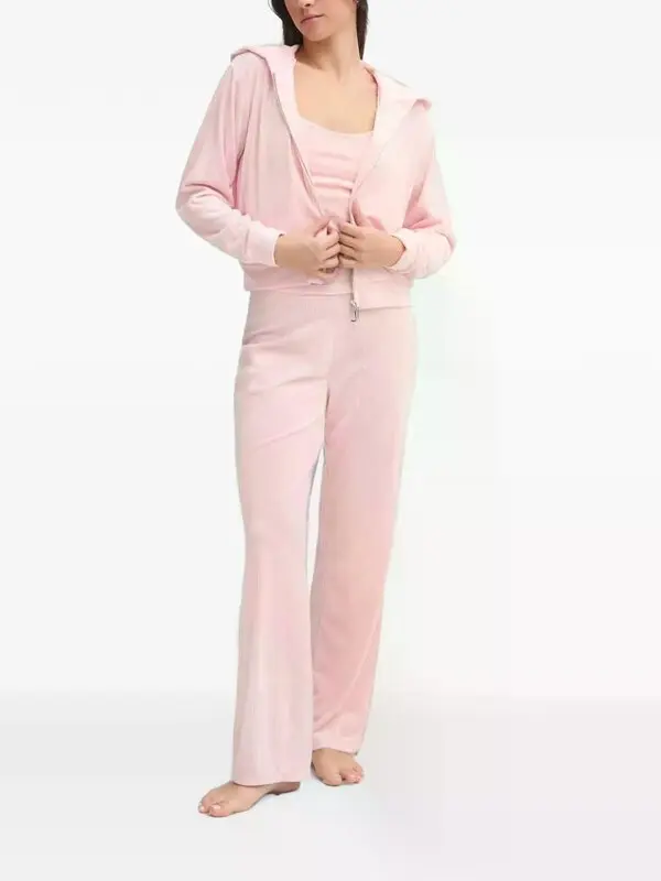Juicy Couture Vicky Logo-waistband Ribbed Pajama Trousers