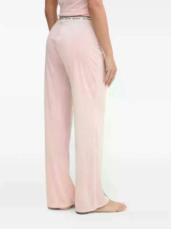 Juicy Couture Vicky Logo-waistband Ribbed Pajama Trousers