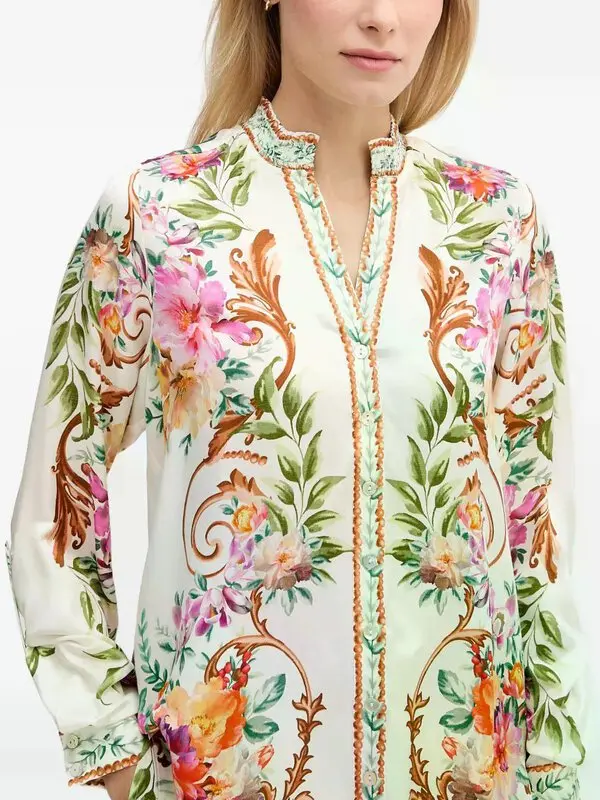 Hale Bob Khalani Floral Print Shirt