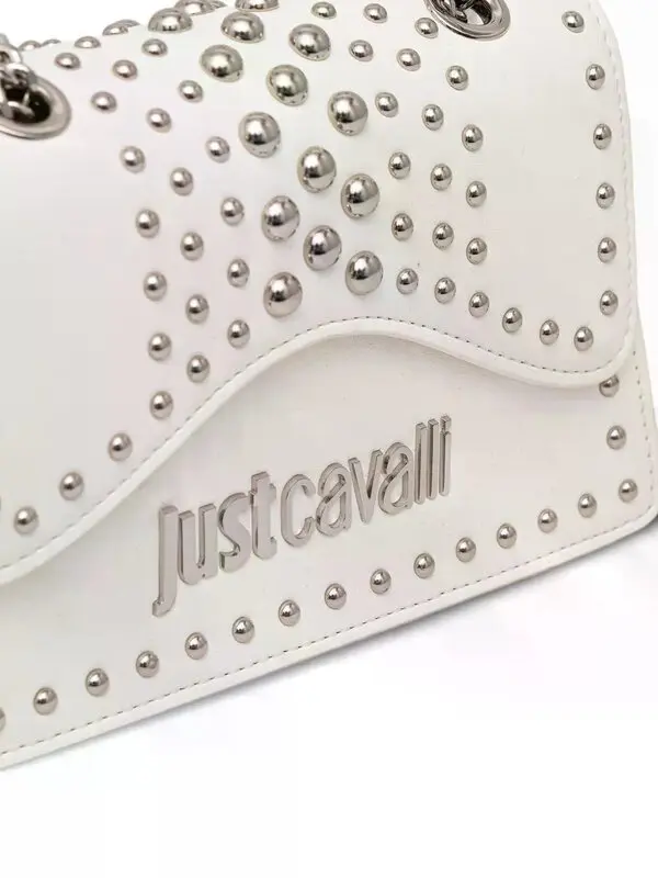 Just Cavalli Stud-embellished Leather Crossbody Bag