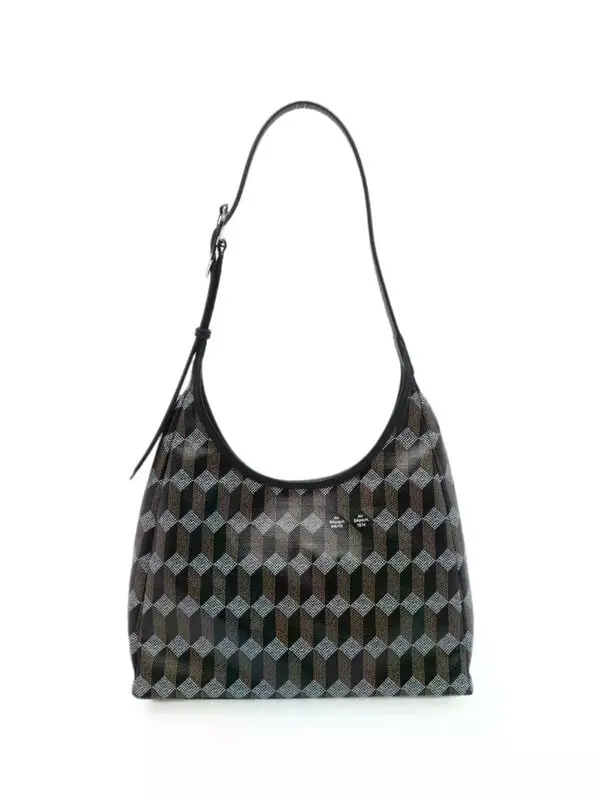 AU DEPART Céleste Monogram Shoulder Bag - Black