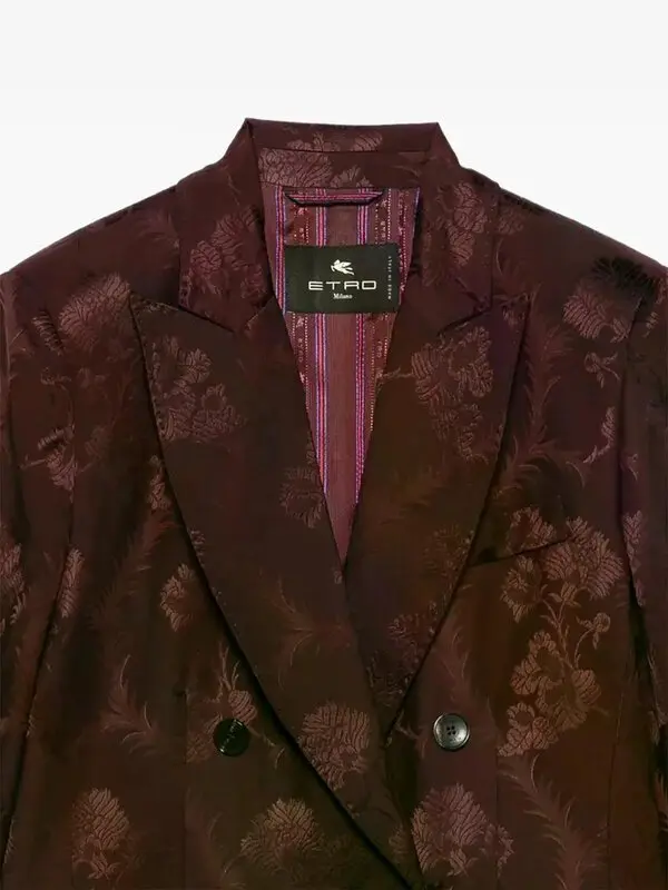 Etro Floral-jacquard Double-breasted Jacket
