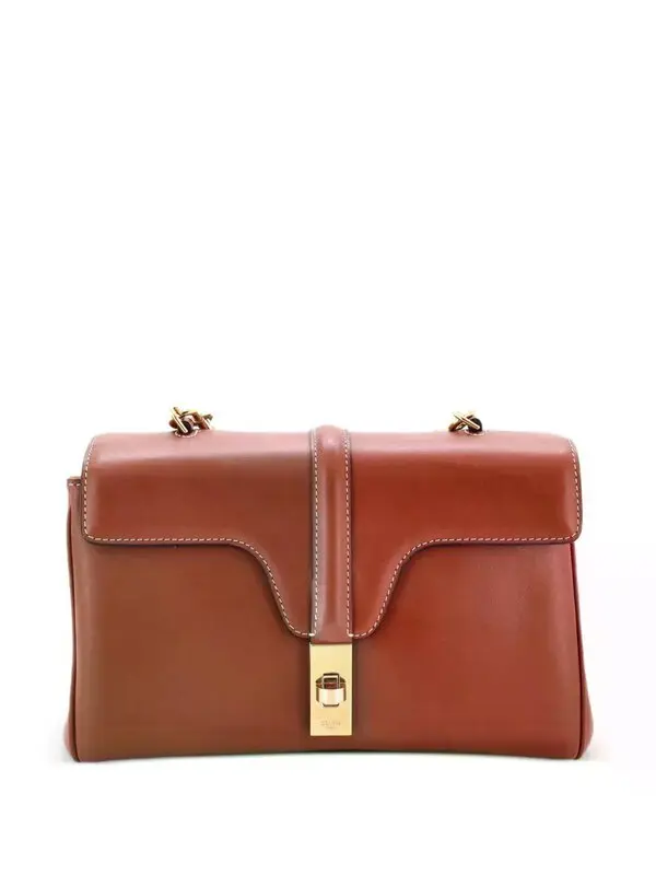 Celine Soft 16 Bag Smooth Calfskin Shoulder Bag - Brown