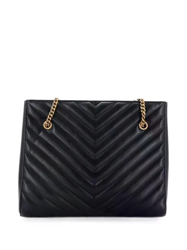 Saint Laurent Tribeca Shopping Matelasse Chevron Leather Medium Tote Bag