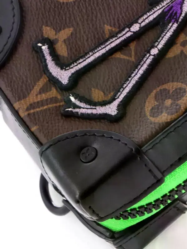 LOUIS VUITTON Soft Trunk Phone Box Monogram Canvas With Friends Patch Crossbody Bag - Brown