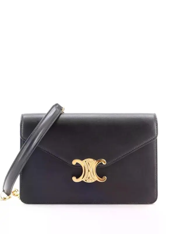 Celine Margo Triomphe Wallet On Chain Leather Crossbody Bag