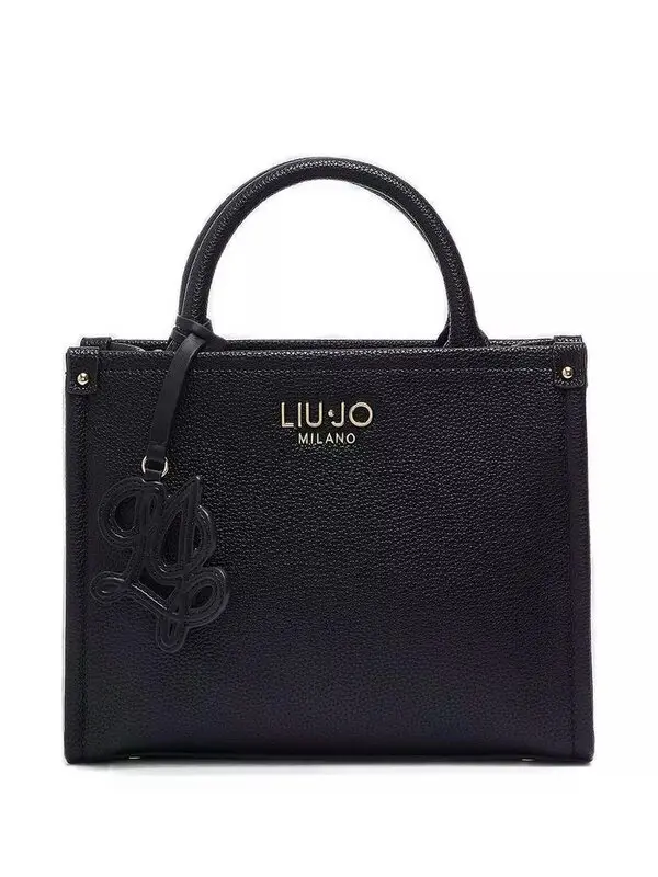 Liu Jo Leather Handbag With Charm - Black