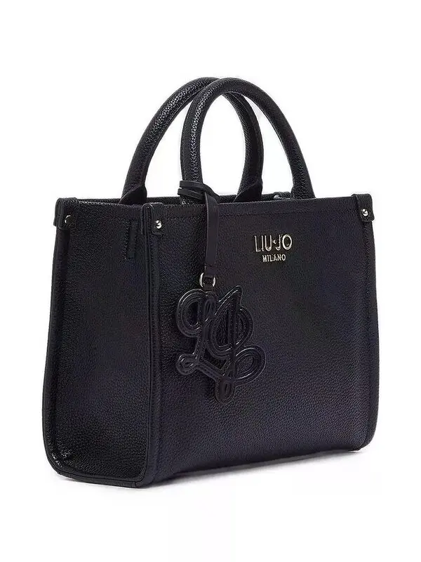 Liu Jo Leather Handbag With Charm - Black
