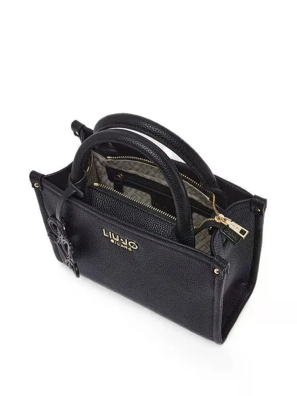 Liu Jo Leather Handbag With Charm - Black