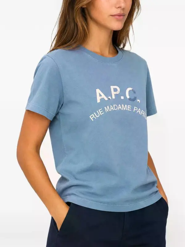 A.p.c. T-shirt With Vintage-effect Logo