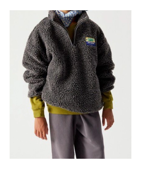 American Vintage Long-sleeve Zippered Fleece Sweatshirt