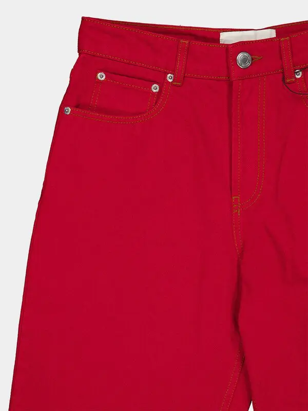 AMI Paris Logo Patch Large-fit Jeans