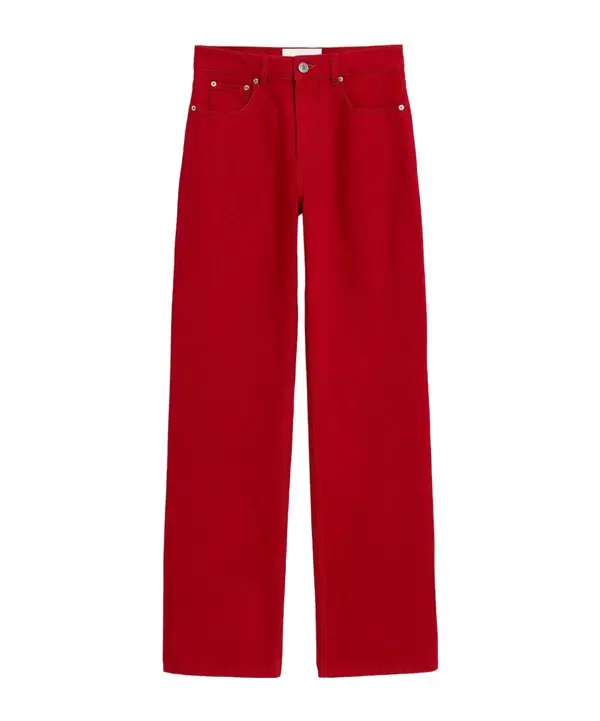 AMI Paris Logo Patch Large-fit Jeans