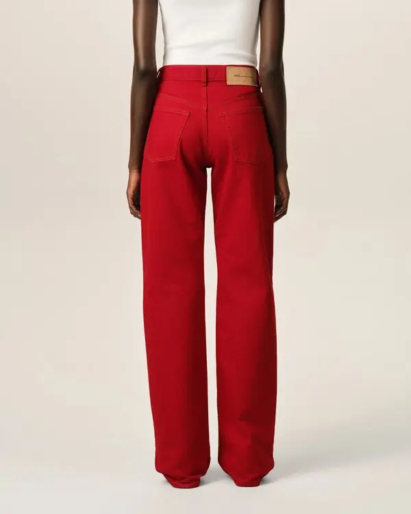 AMI Paris Logo Patch Large-fit Jeans