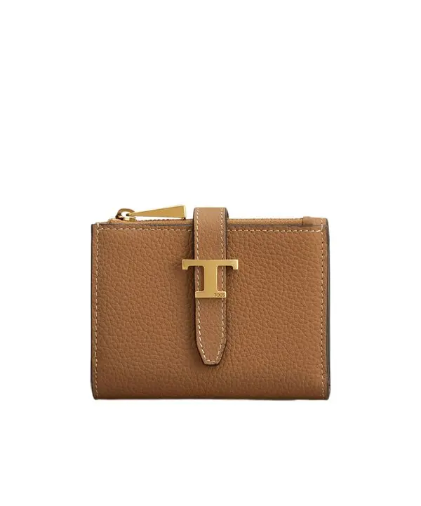 TOD'S T Timeless Wallet - Brown