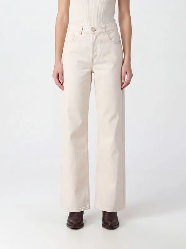 AMI Paris Logo-patch Straight-leg Jeans
