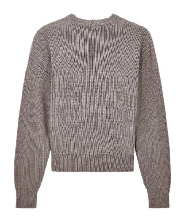 Giorgio Armani Virgin Wool Half Cardigan Stitch Sweater