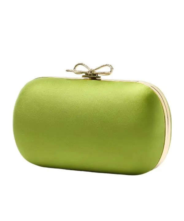 SELF-PORTRAIT Satin Clutch Bag