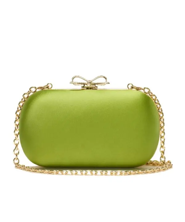 SELF-PORTRAIT Satin Clutch Bag