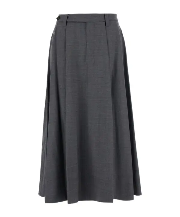 Brunello Cucinelli Pleated Midi Skirt