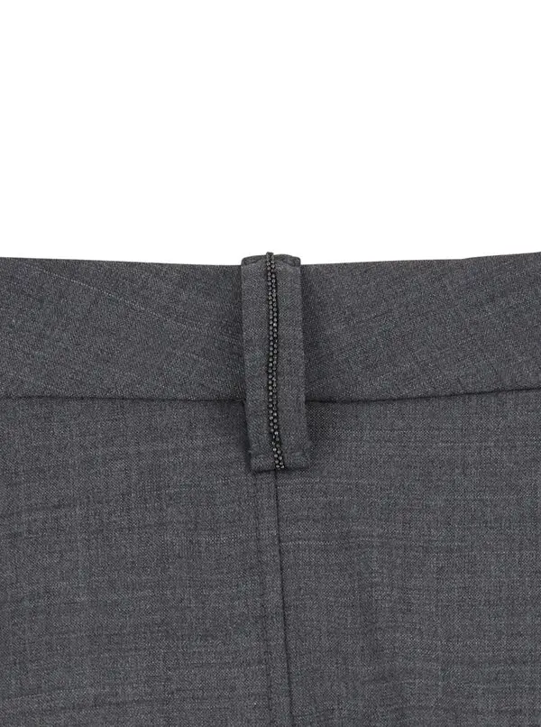 Brunello Cucinelli Pleated Midi Skirt