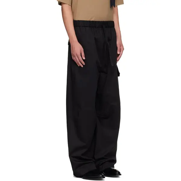 Simone Rocha Drawstring Pleated Knee Cargo Pants