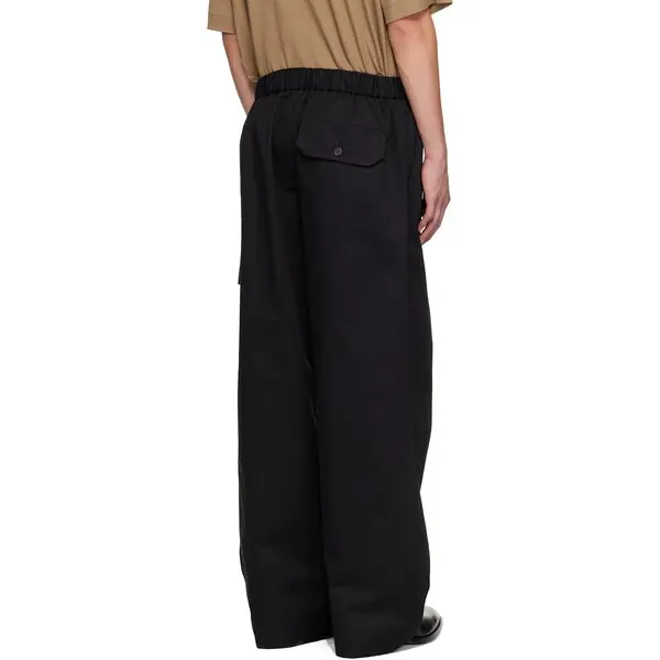 Simone Rocha Drawstring Pleated Knee Cargo Pants
