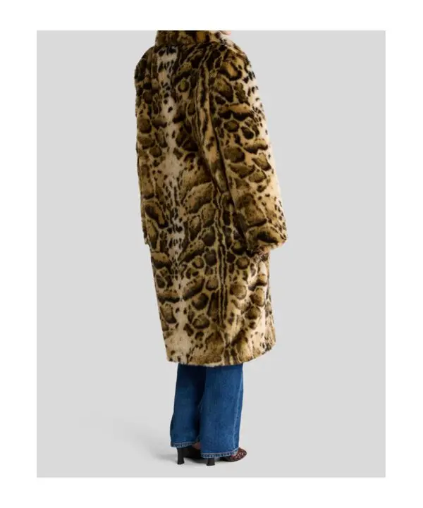 Etro Faux-fur Coat With Leopard-motif