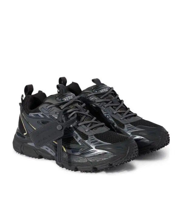 Off-White Lace-up Round Toe Sneakers - No