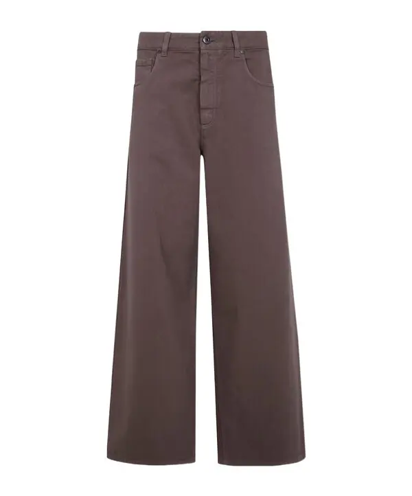Brunello Cucinelli Wide-leg Trousers - Brown