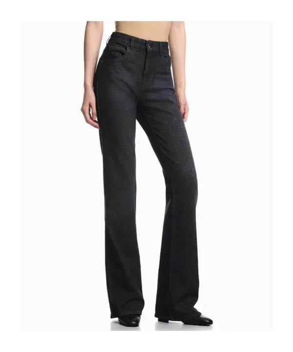 Emporio Armani High-rise Flare Jeans - Black