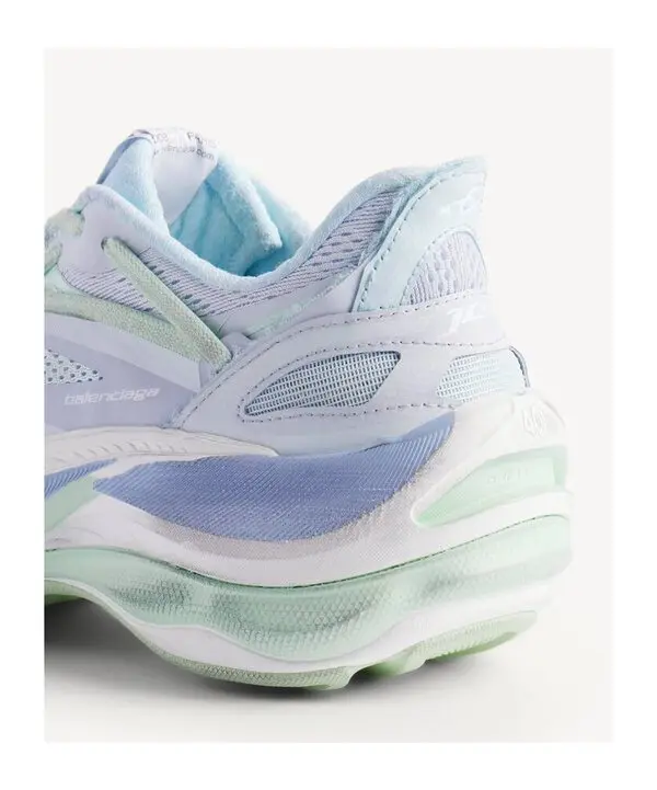 Balenciaga Jet Sneaker In Light Blue/lilac/lime