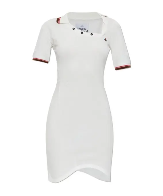 VIVIENNE WESTWOOD Glory Polo Dress - White