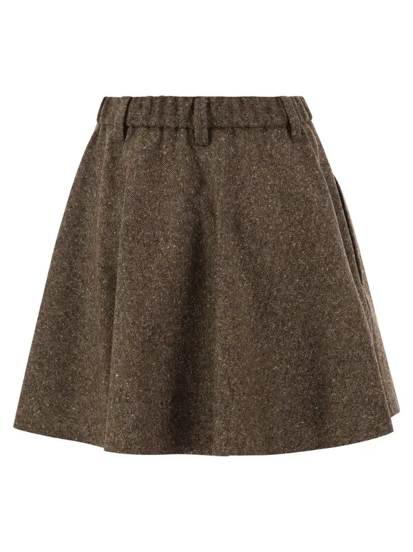 Brunello Cucinelli Monili Donegal Mini Circle Skirt - No