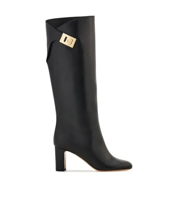 FERRAGAMO Hug Clasp Knee-high Boots